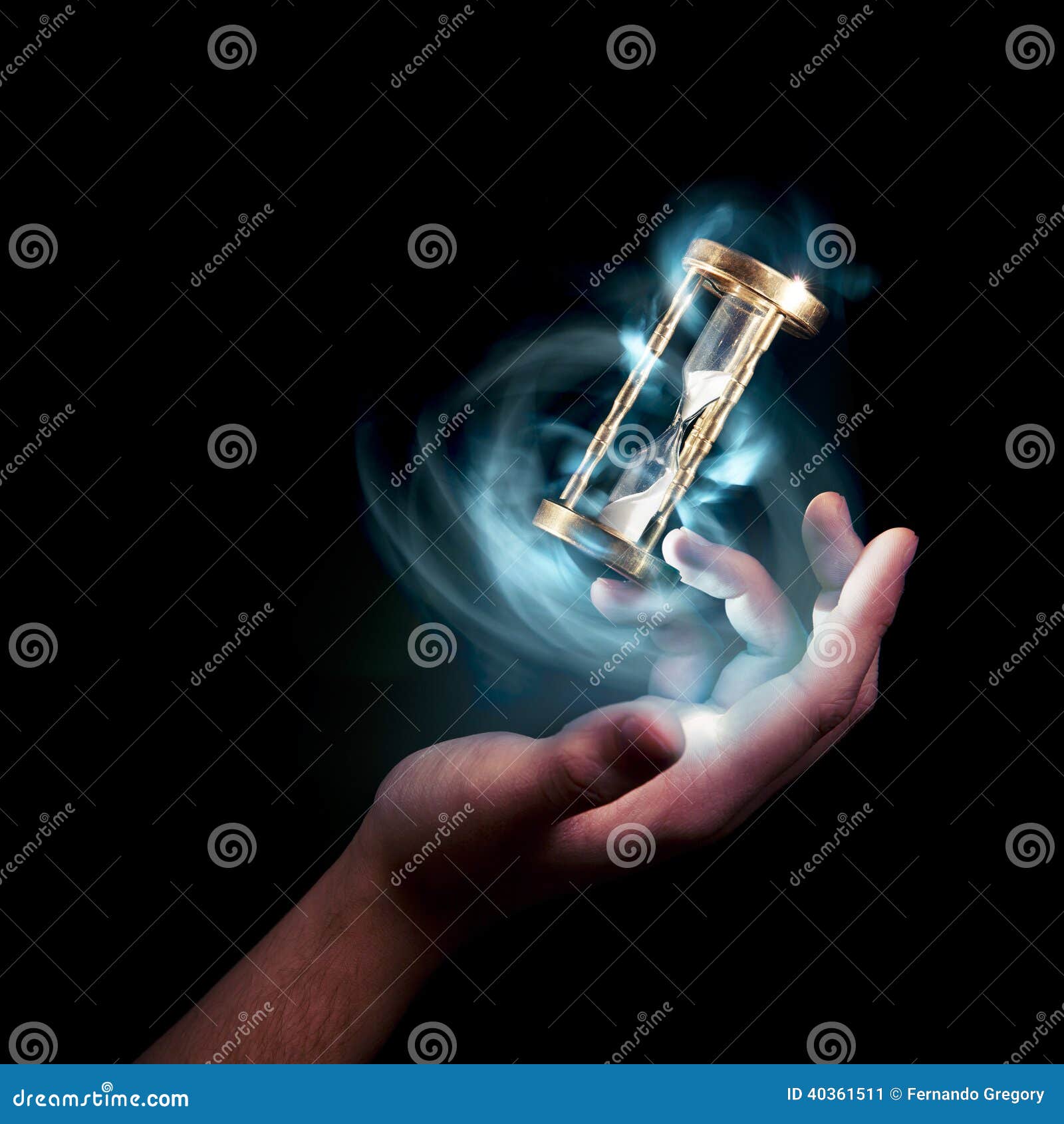 Hourglass, Time Concept with a High Contrast Image Stock Image - Image ...