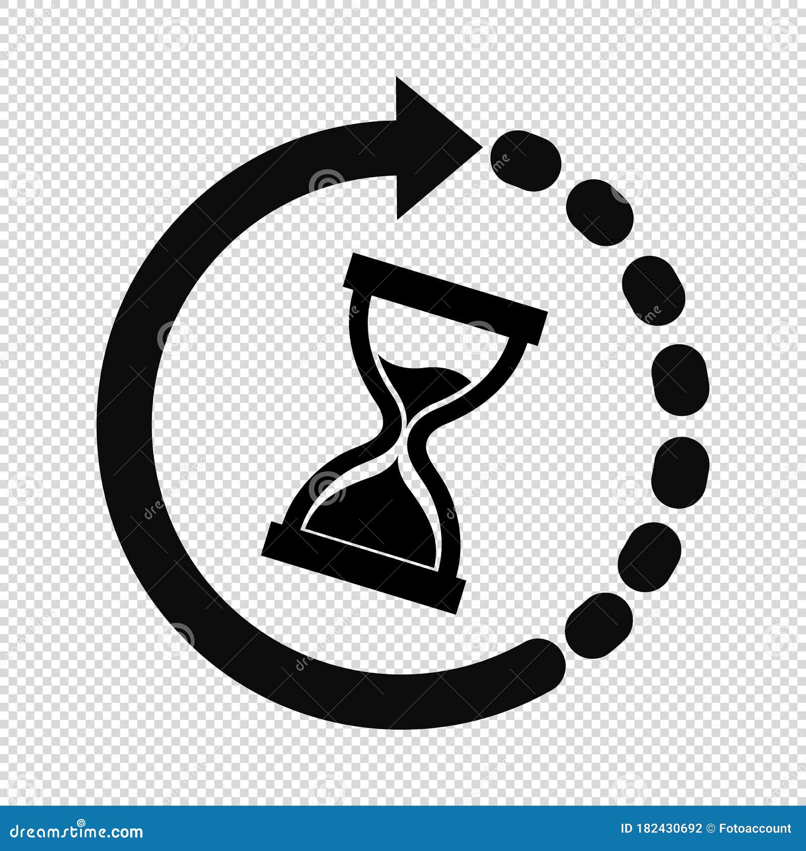 Hourglass Transparent Icon. Hourglass Symbol Design From Time Ma ...