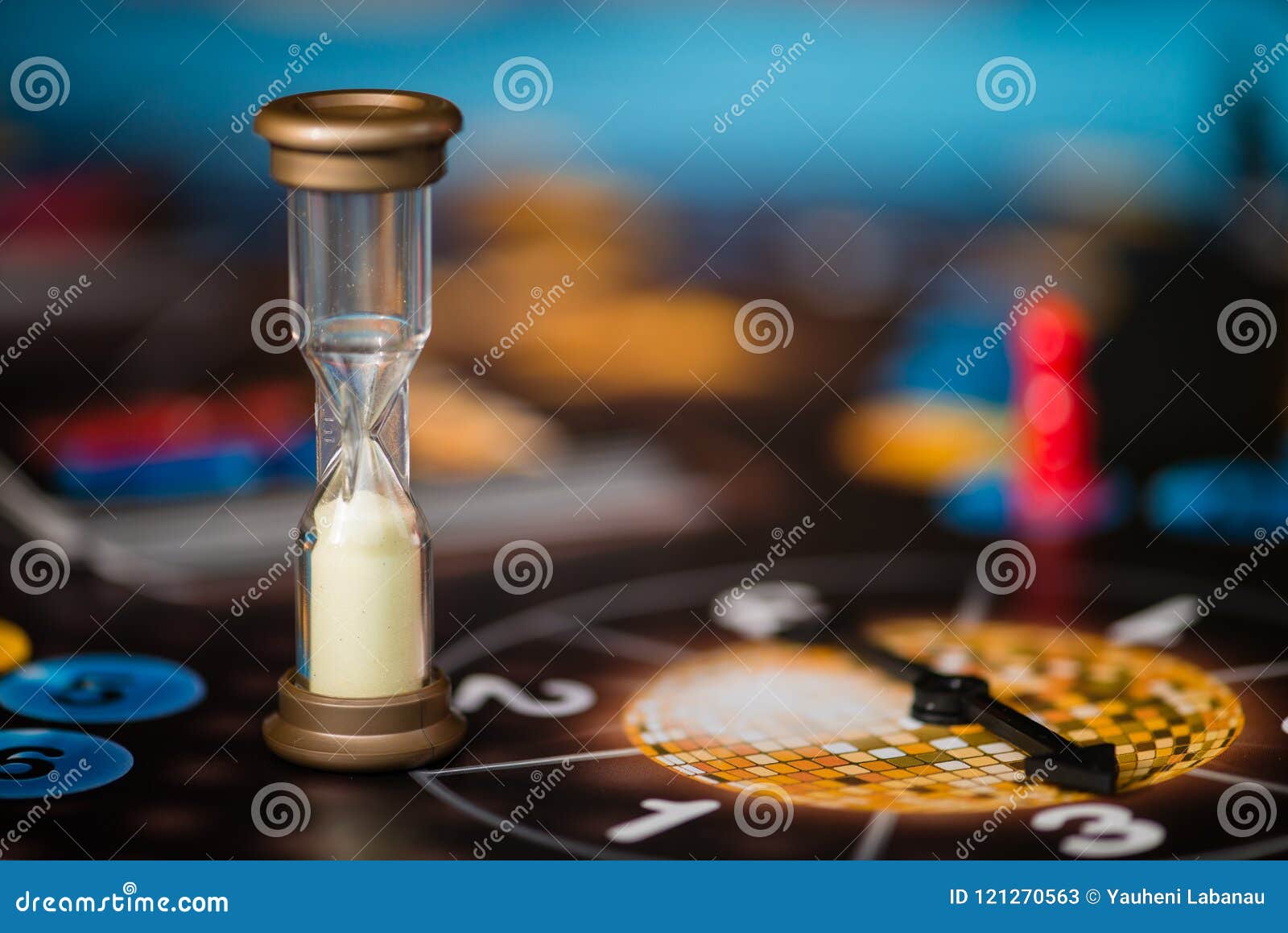 Hourglass, time is up stock image. Image of business - 121270563