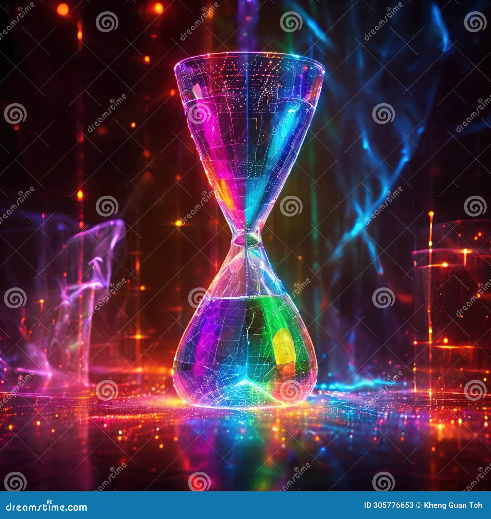 Hourglass Time, Virtual Digital Online Representation, Virtual Data ...