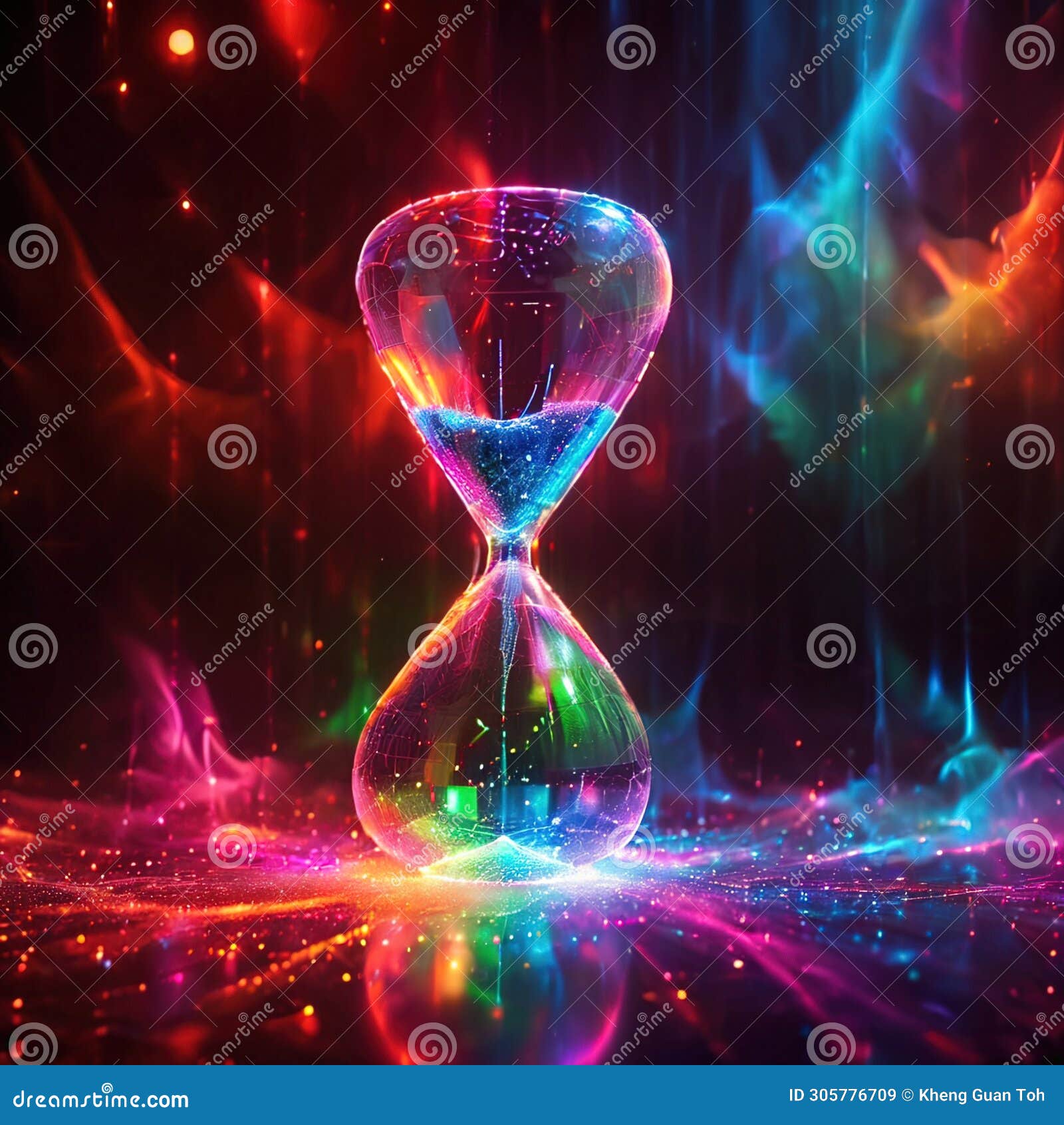 Hourglass Time, Virtual Digital Online Representation, Virtual Data ...