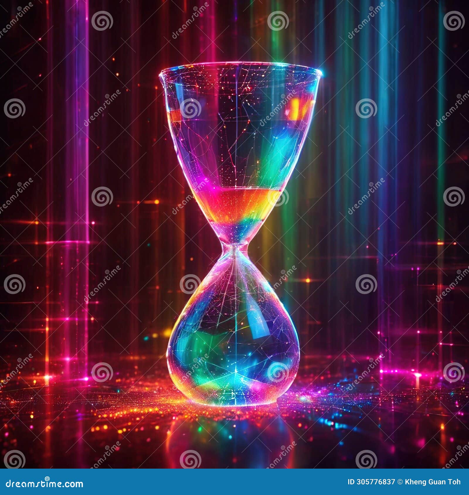 Hourglass Time, Virtual Digital Online Representation, Virtual Data ...