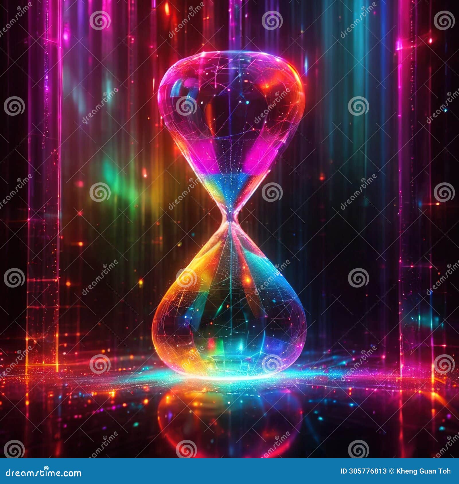 Hourglass Time, Virtual Digital Online Representation, Virtual Data ...