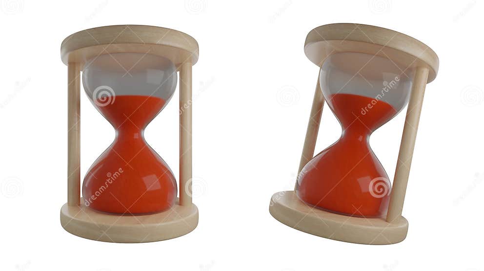 Hourglass Timer 3d Object Set Stock Vector - Illustration of ...
