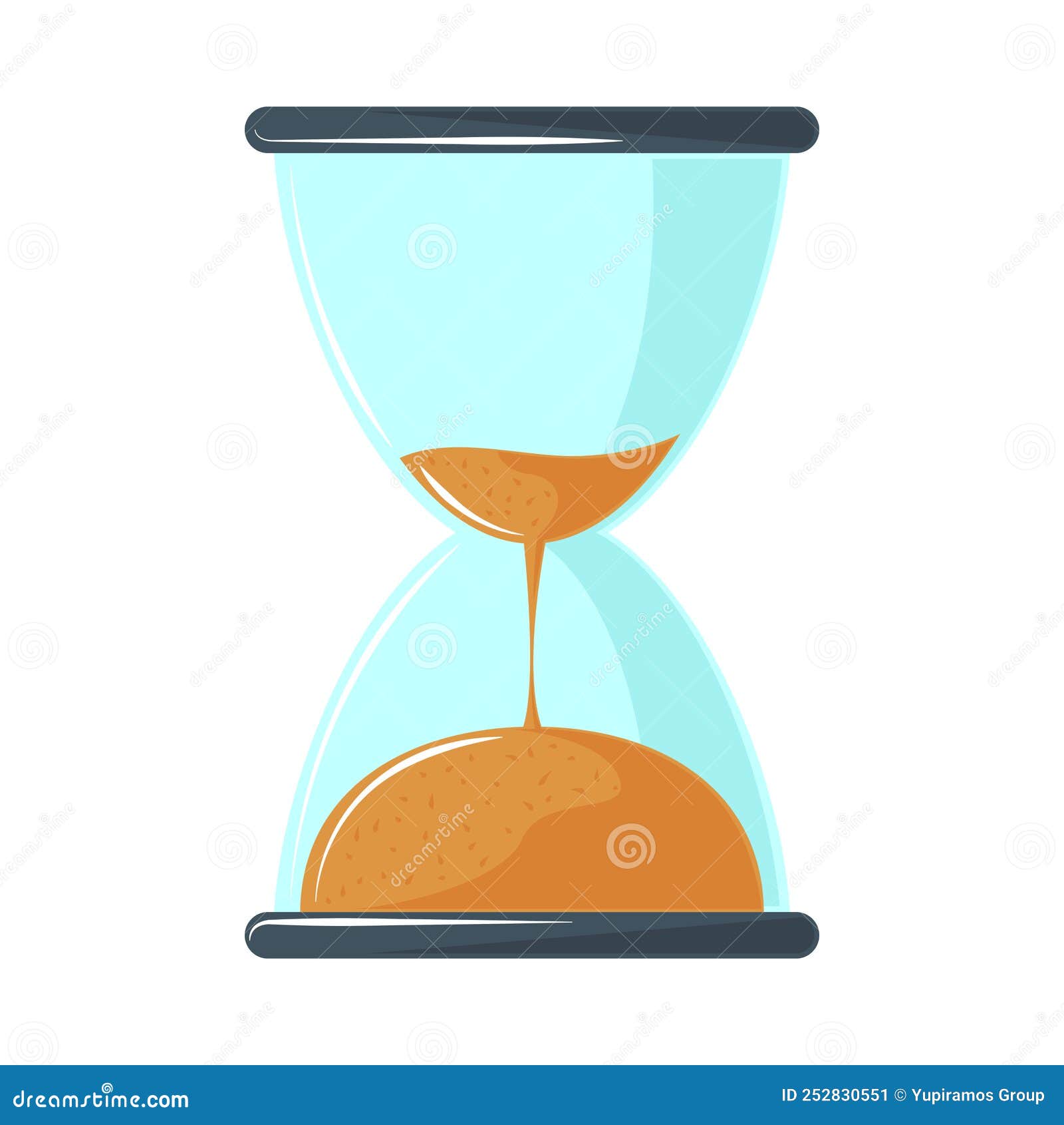 Hourglass timer icon stock vector. Illustration of glass - 252830551