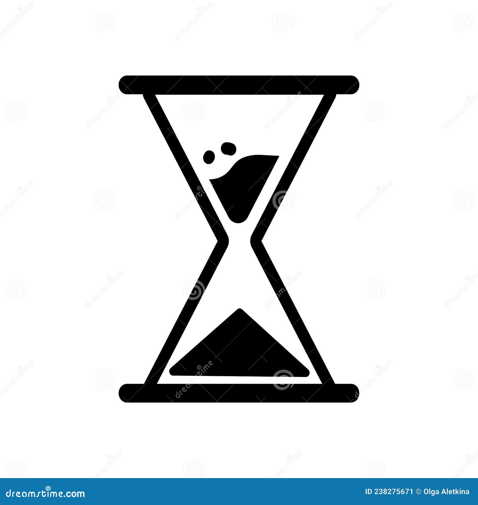 Hourglass Vector Icon. Simple Flat Symbol.Isolated Icon Suitable for ...