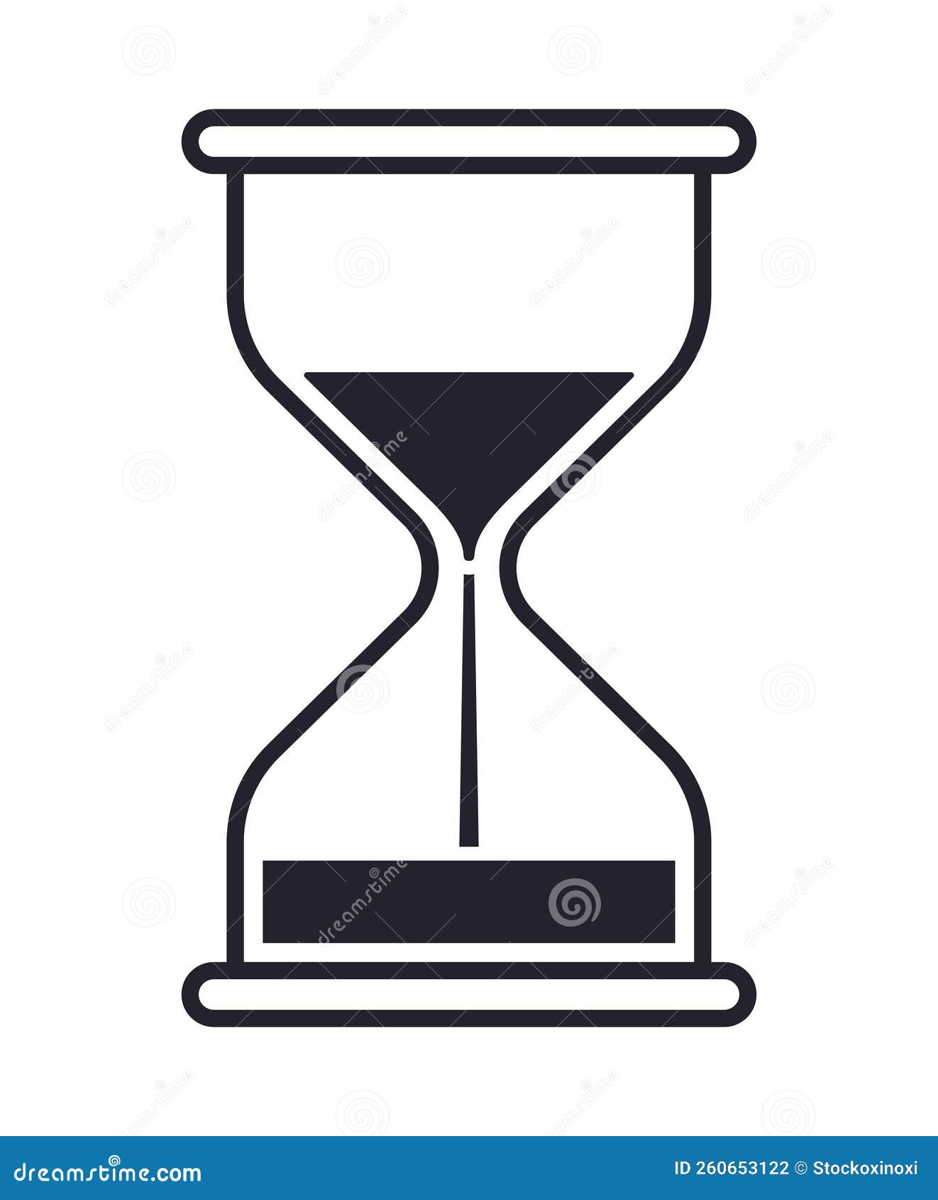 Hourglass Vector Icon Timer Sandglass Symbol Stock Vector ...