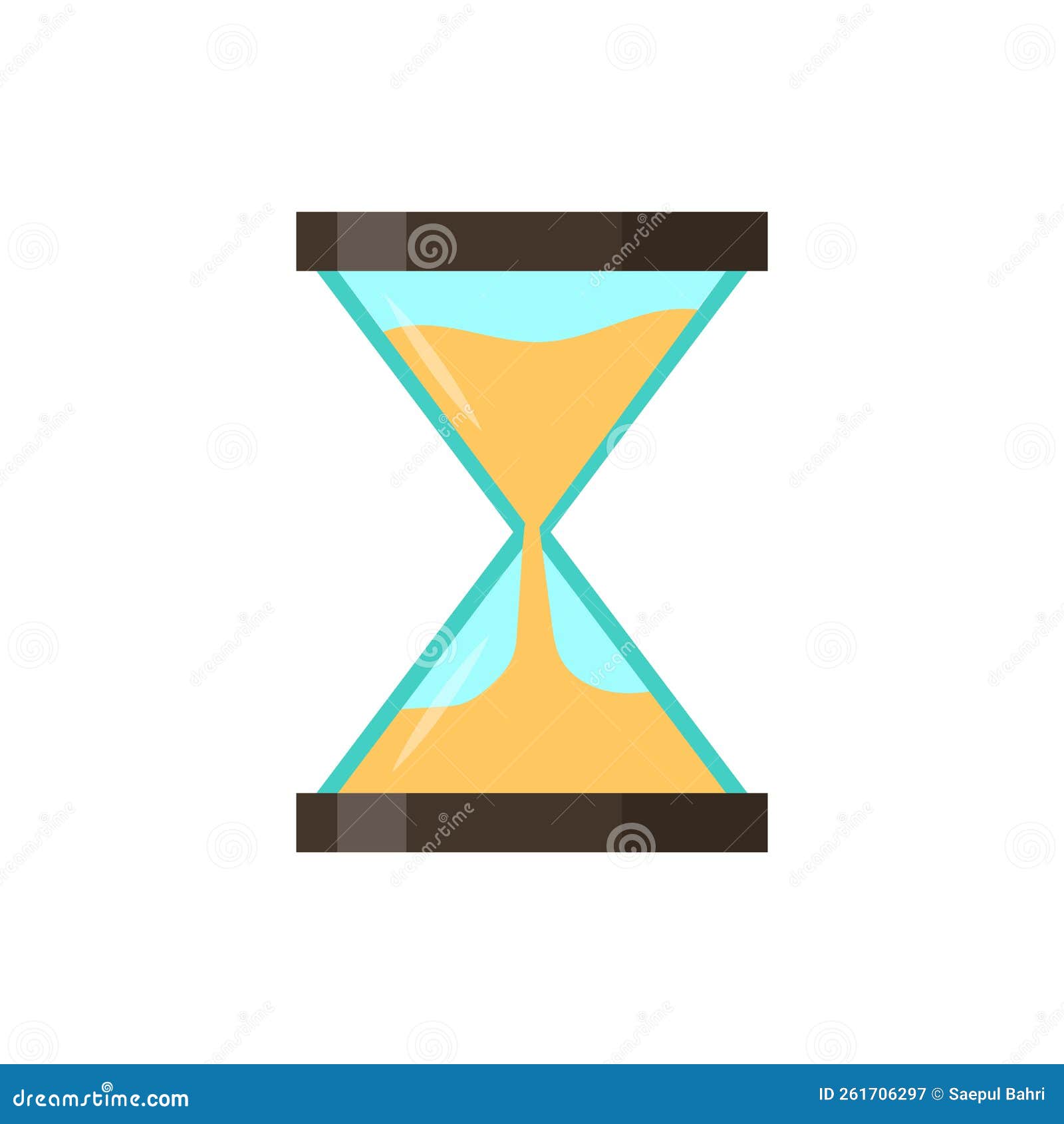 Hourglass Vector. Hourglass Illustration in Flat Style Stock Vector ...