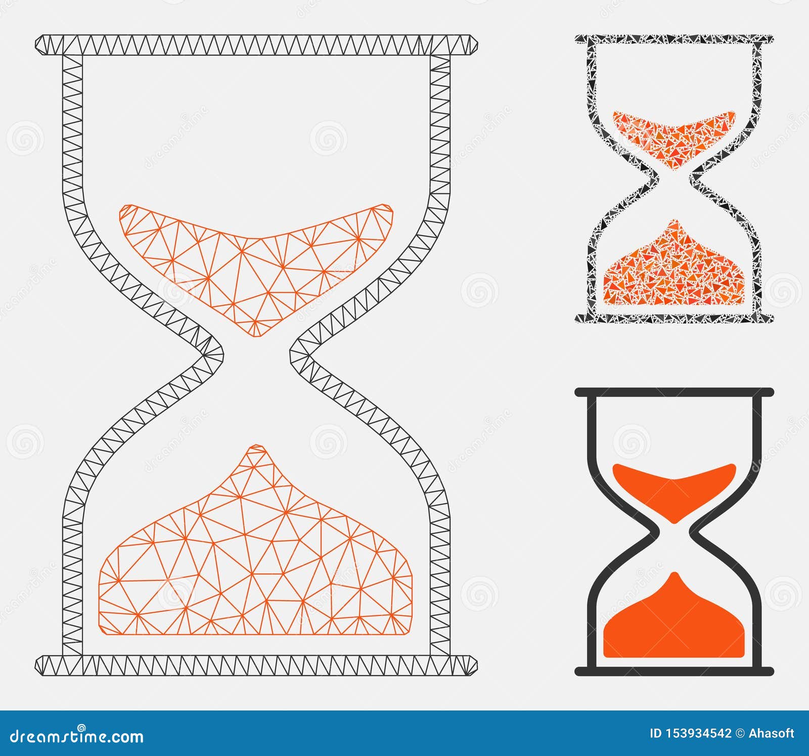 Hourglass Vector Mesh Network Model and Triangle Mosaic Icon Stock ... Hourglass Vector Mesh Network Model and Triangle Mosaic Icon Stock ...