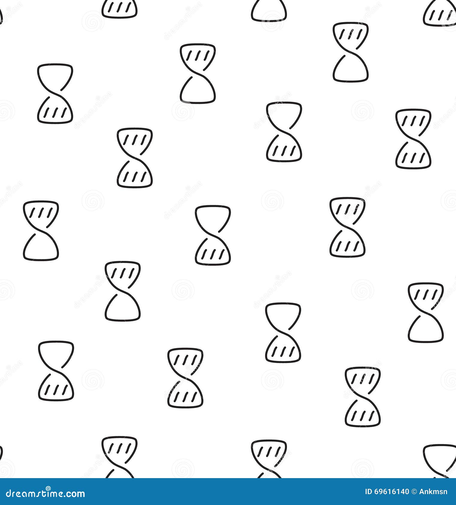 Hourglass Wait Seamless Pattern Stock Vector - Illustration of pattern ...