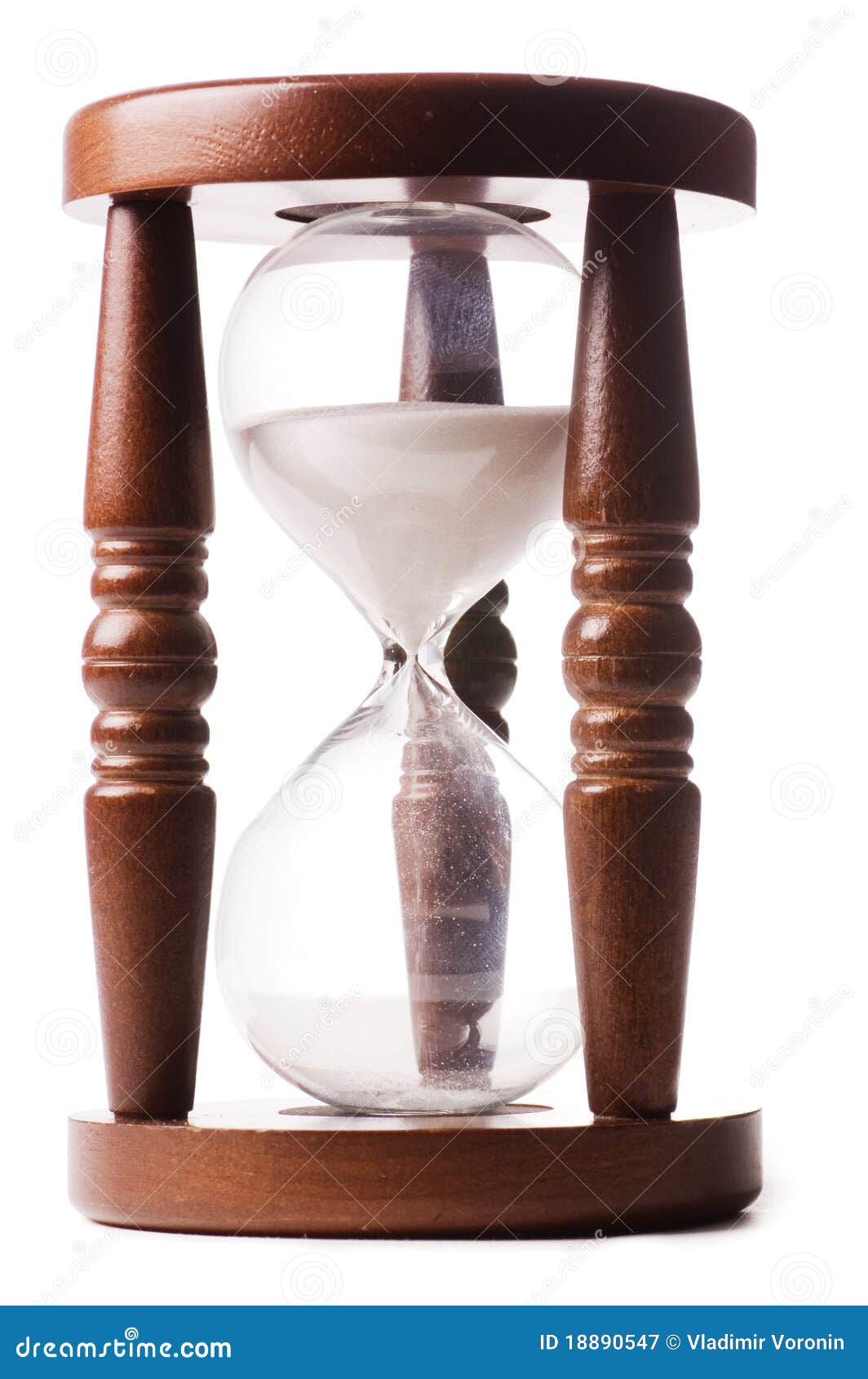 Hourglasses Isolated On White Stock Image - Image of measuring, history ...