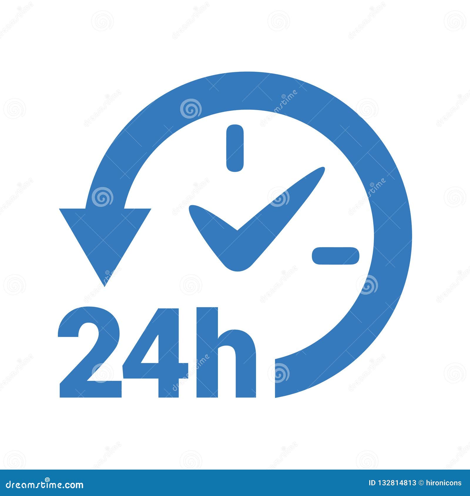 24 hours Activity icon stock vector. Illustration of hour - 132814813