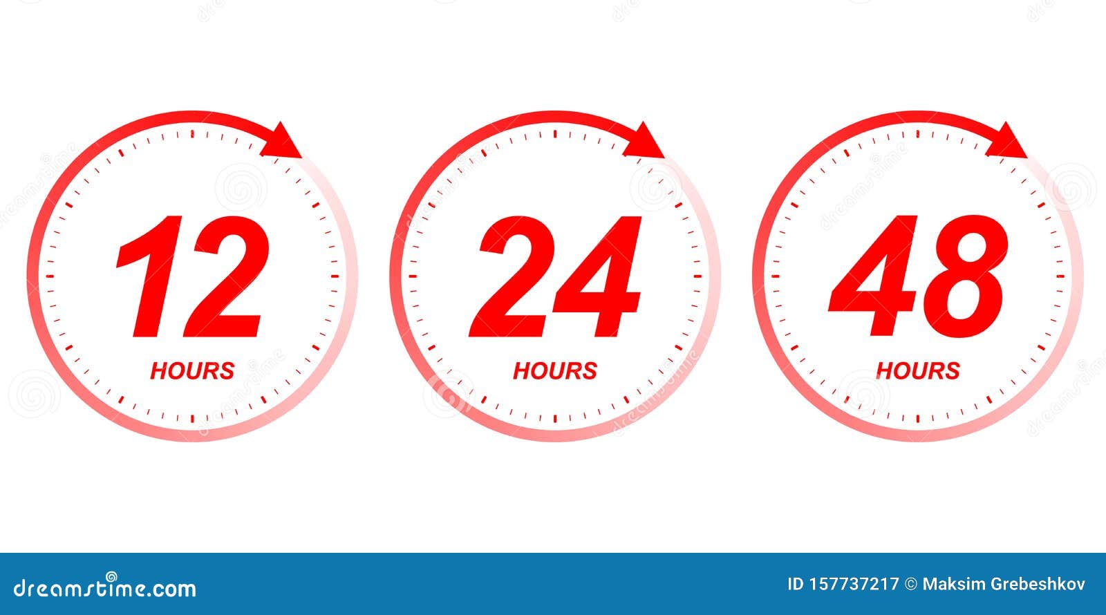 Hours clock arrow stock illustration. Illustration of online - 157737217