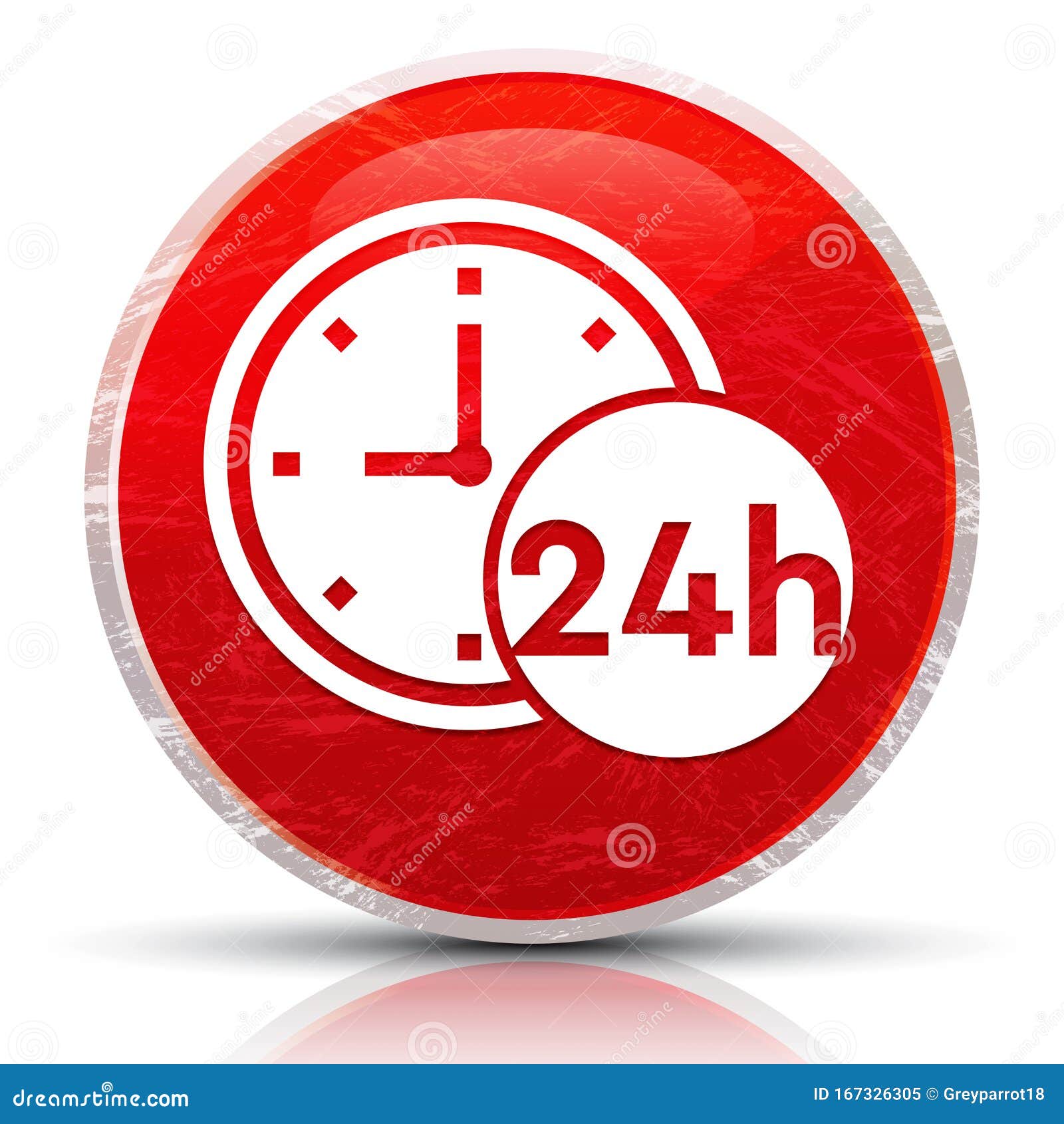 24 Hours Clock Icon Metallic Grunge Abstract Red Round Button ... 24 Hours Clock Icon Metallic Grunge Abstract Red Round Button ...