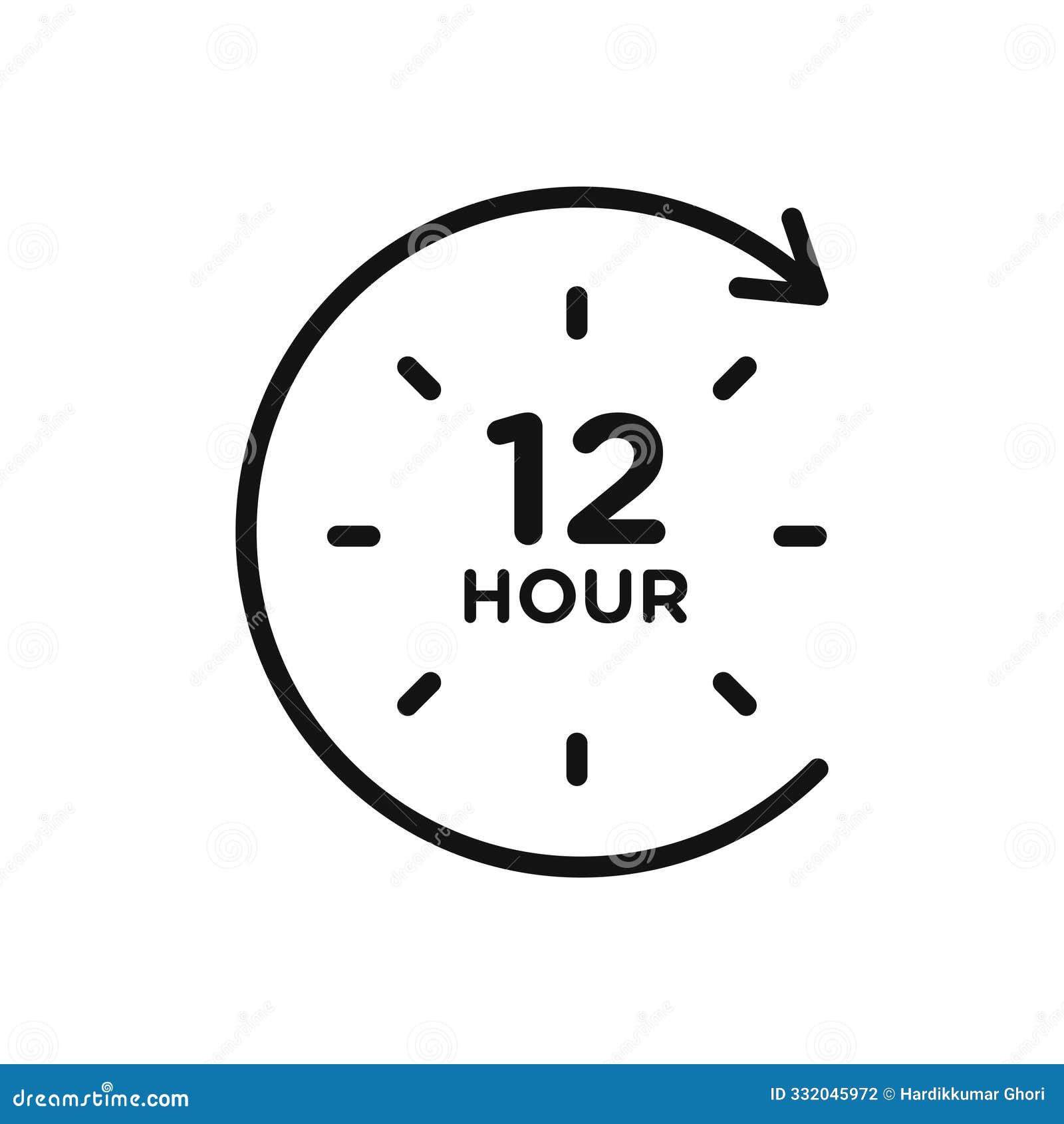 72 Hours Clock Icon In Comic Style. Timer Countdown Cartoon Vector ...