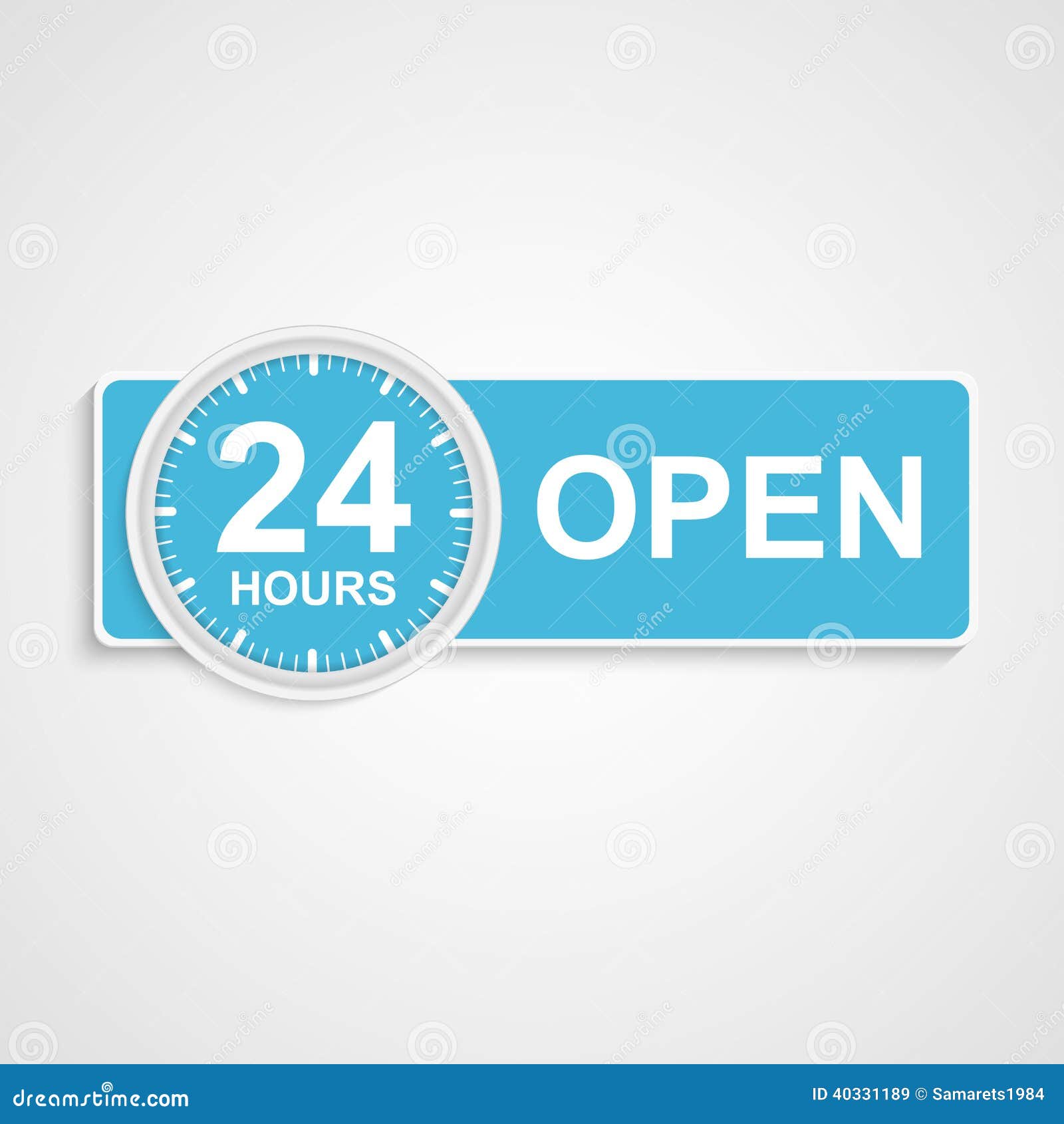 24 Hours Customer Service Icon. Stock Vector - Illustration of sign ...