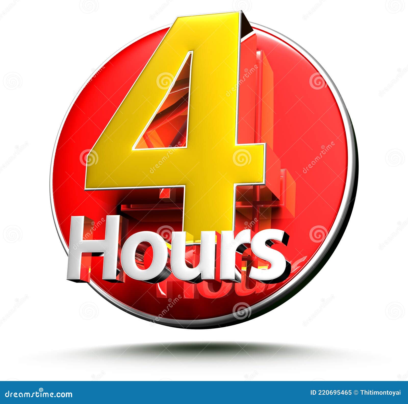 4 hours. stock illustration. Illustration of buyer, hours - 220695465