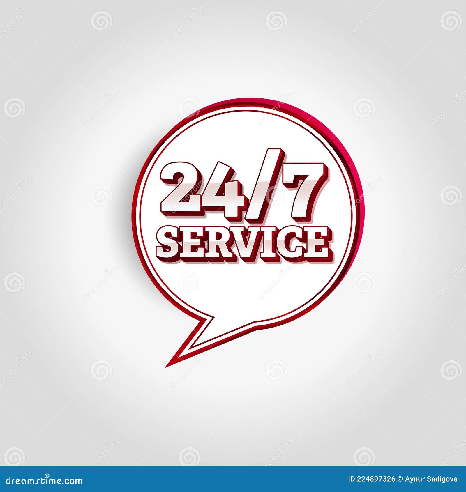 24 Hours a Day Service Icon Symbol Vector Eps 10 Stock Vector ...