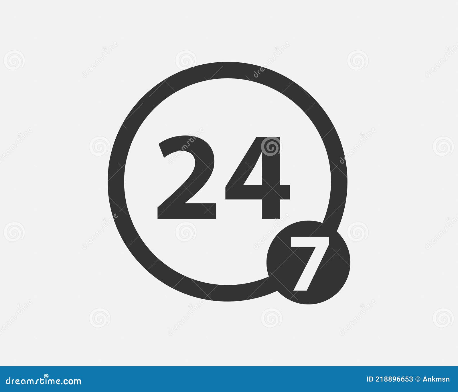 24 Hours a Day Service Icon Symbol Vector Stock Vector - Illustration ...