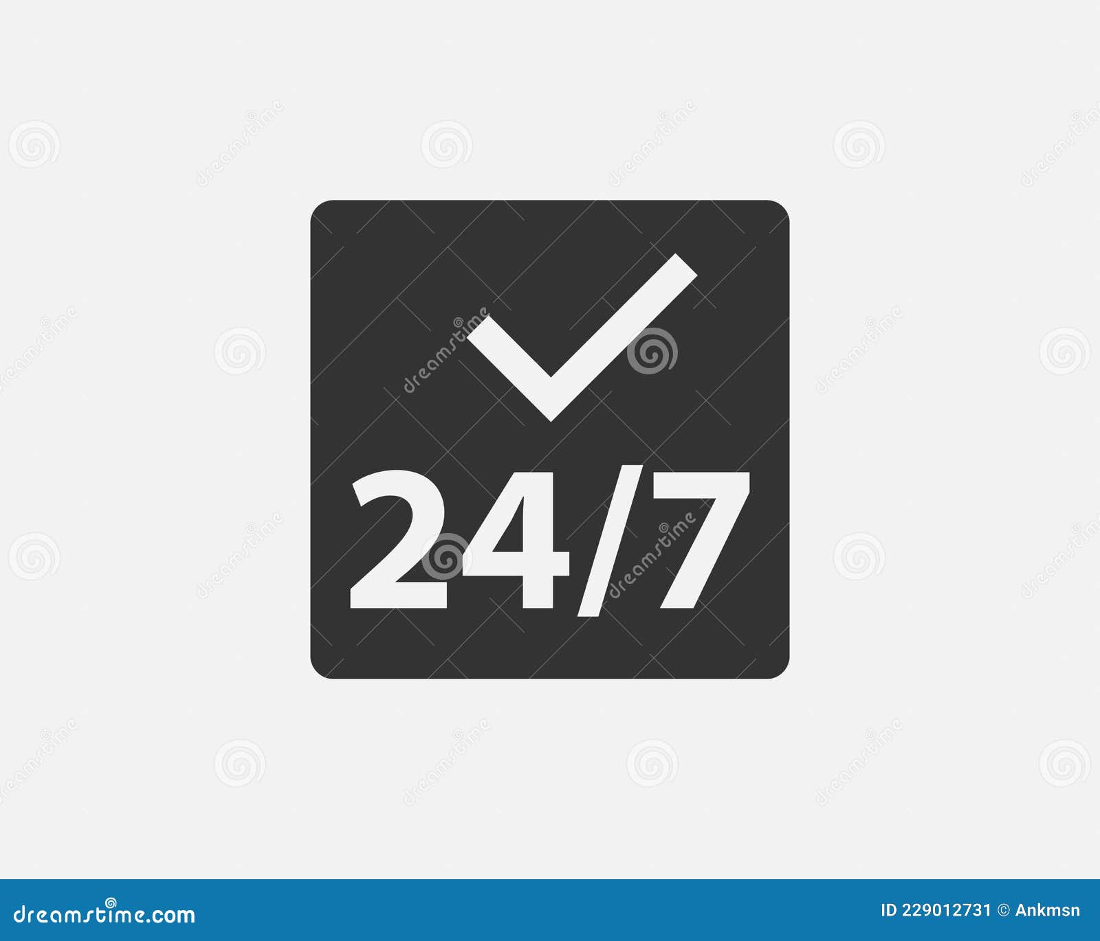 24 Hours a Day Service Icon Symbol Vector Stock Vector - Illustration ...