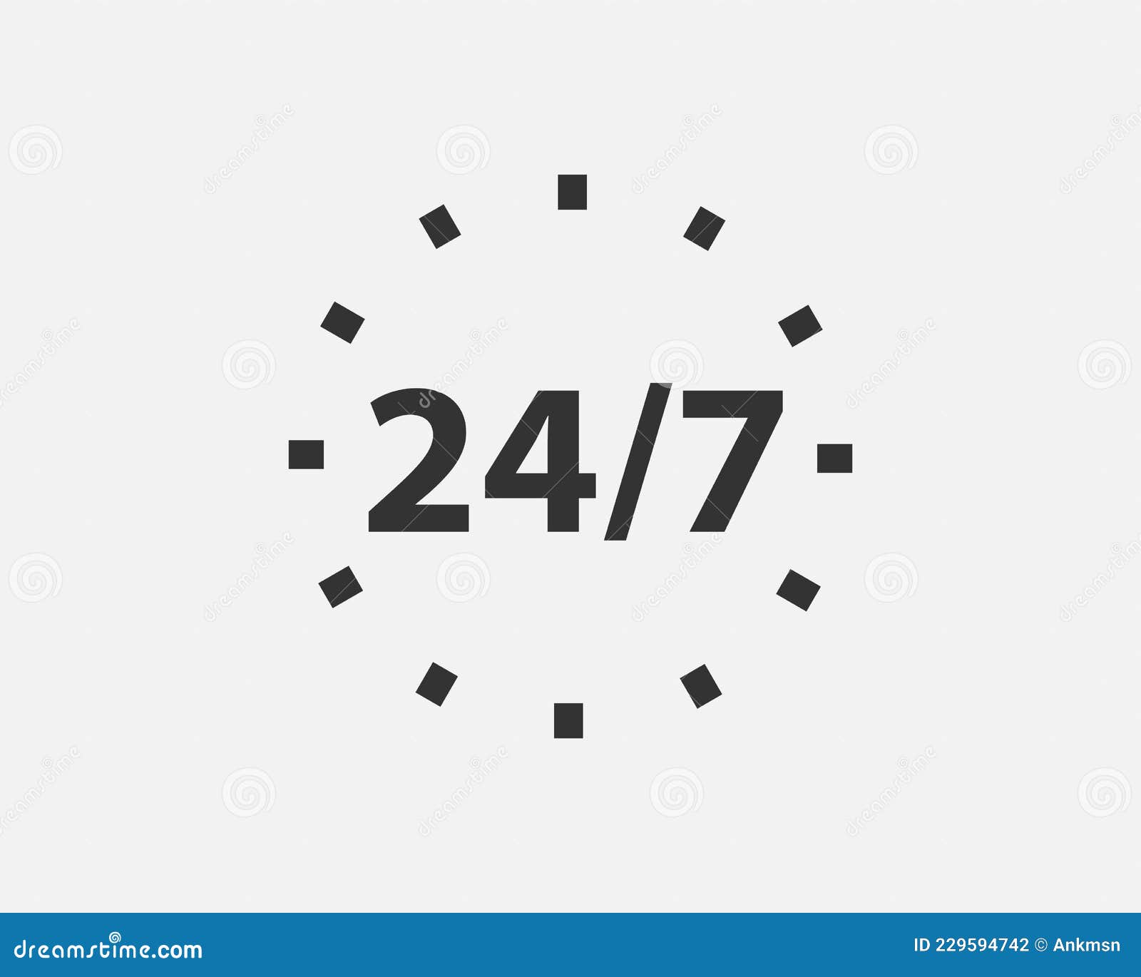 24 Hours a Day Service Icon Symbol Vector Stock Vector - Illustration ...