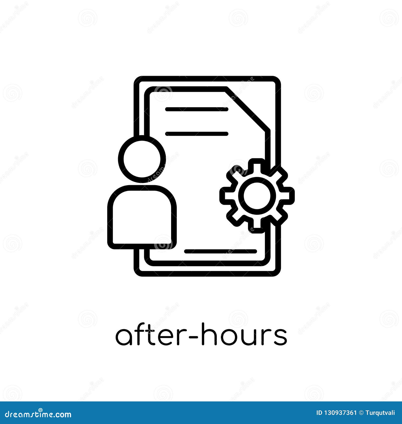 After-hours Dealing Icon. Trendy After-hours Dealing Logo Concept On ...
