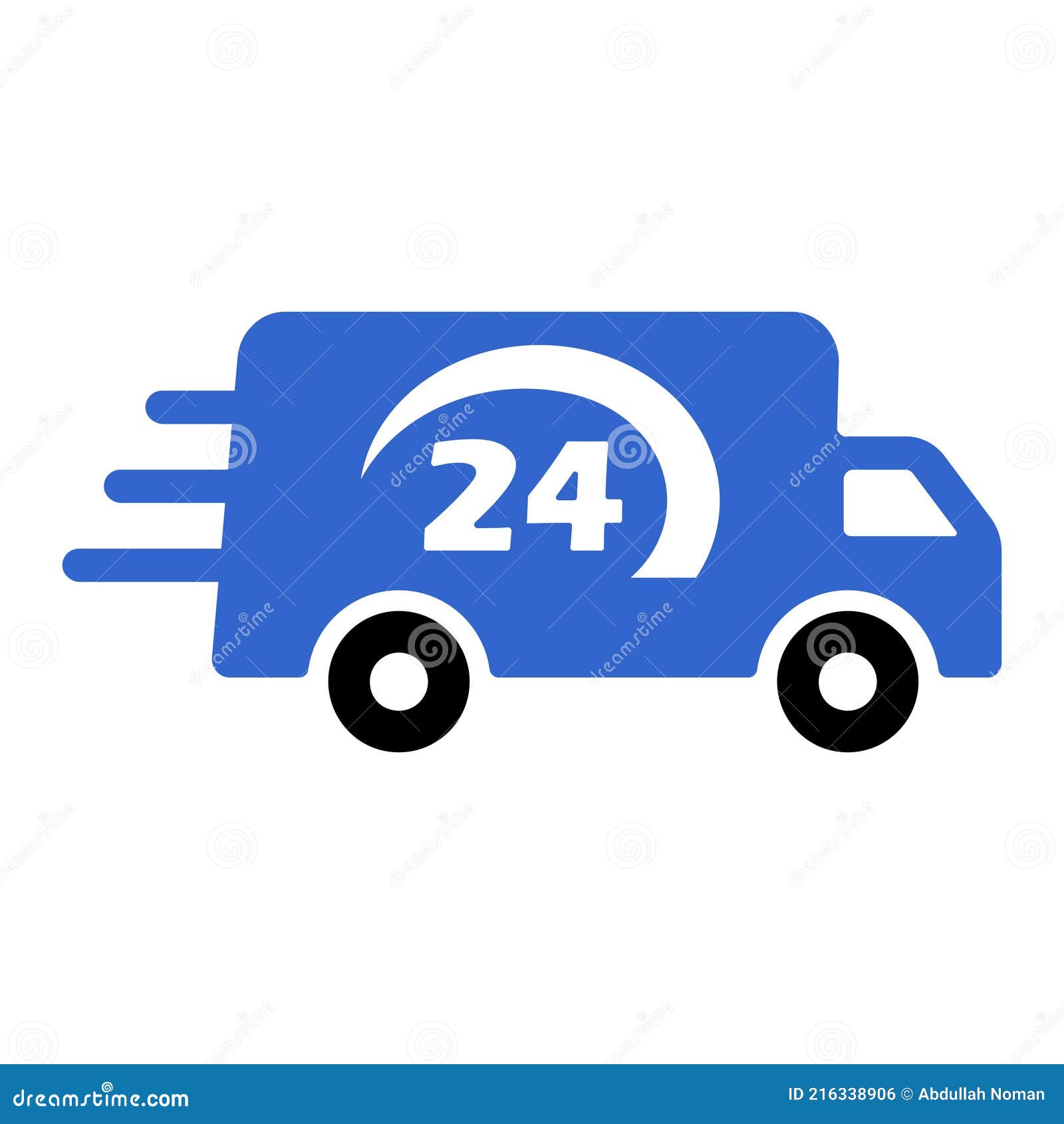 24 Hours Delivery Icon Design Stock Vector - Illustration of hours ...