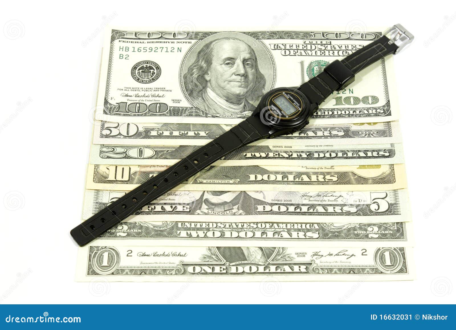 Hours and dollars stock image. Image of machinery, american - 16632031