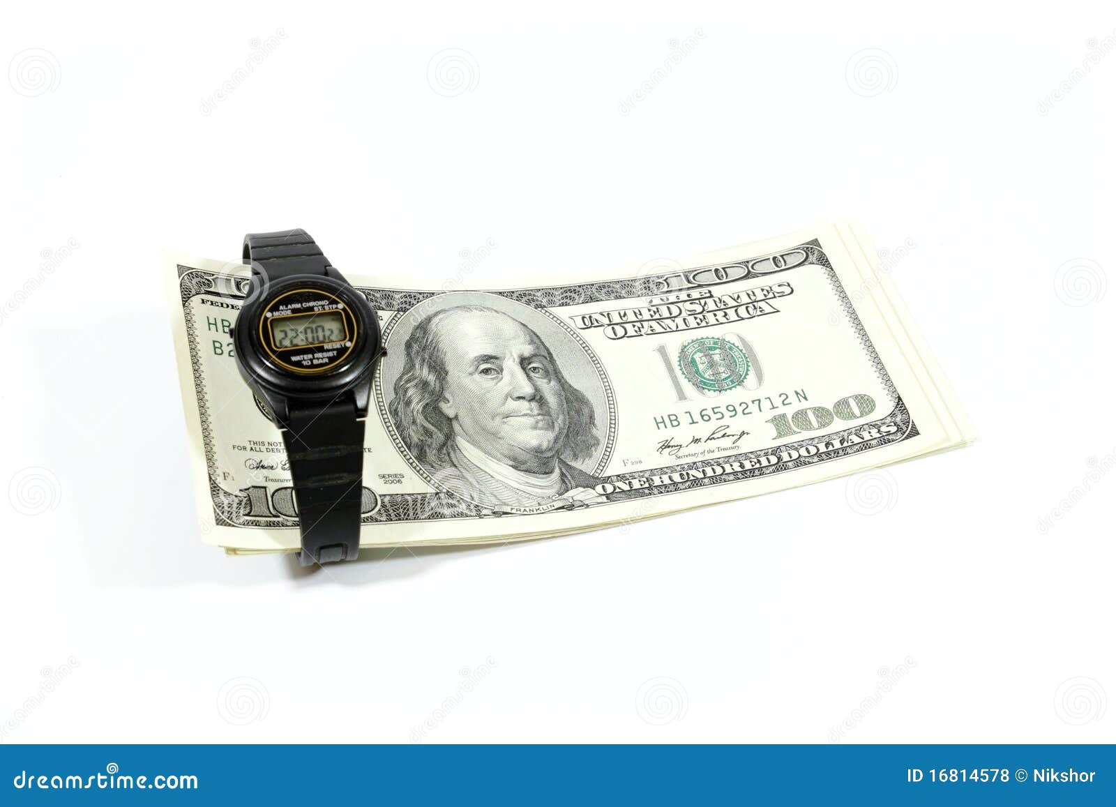 Hours and dollars stock photo. Image of currencies, concepts - 16814578