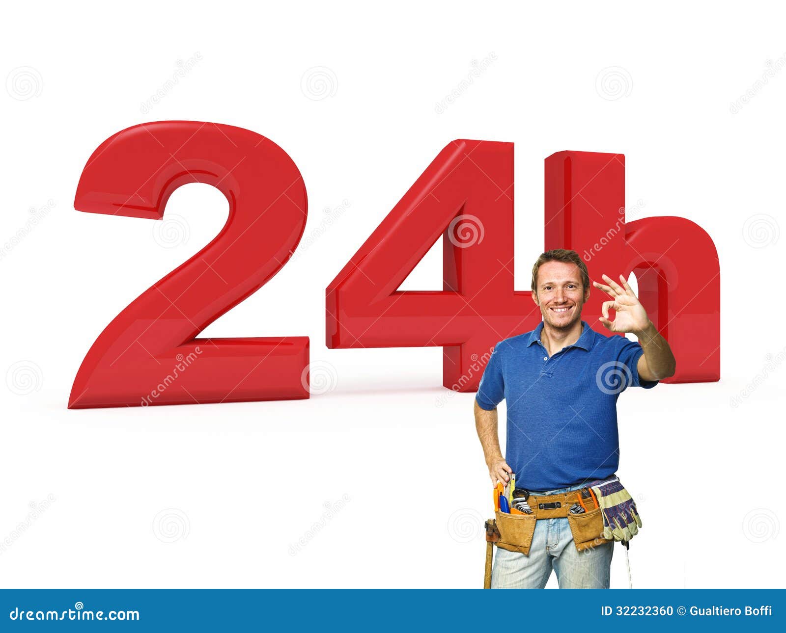24 hours handyman service stock photo. Image of handyman - 32232360