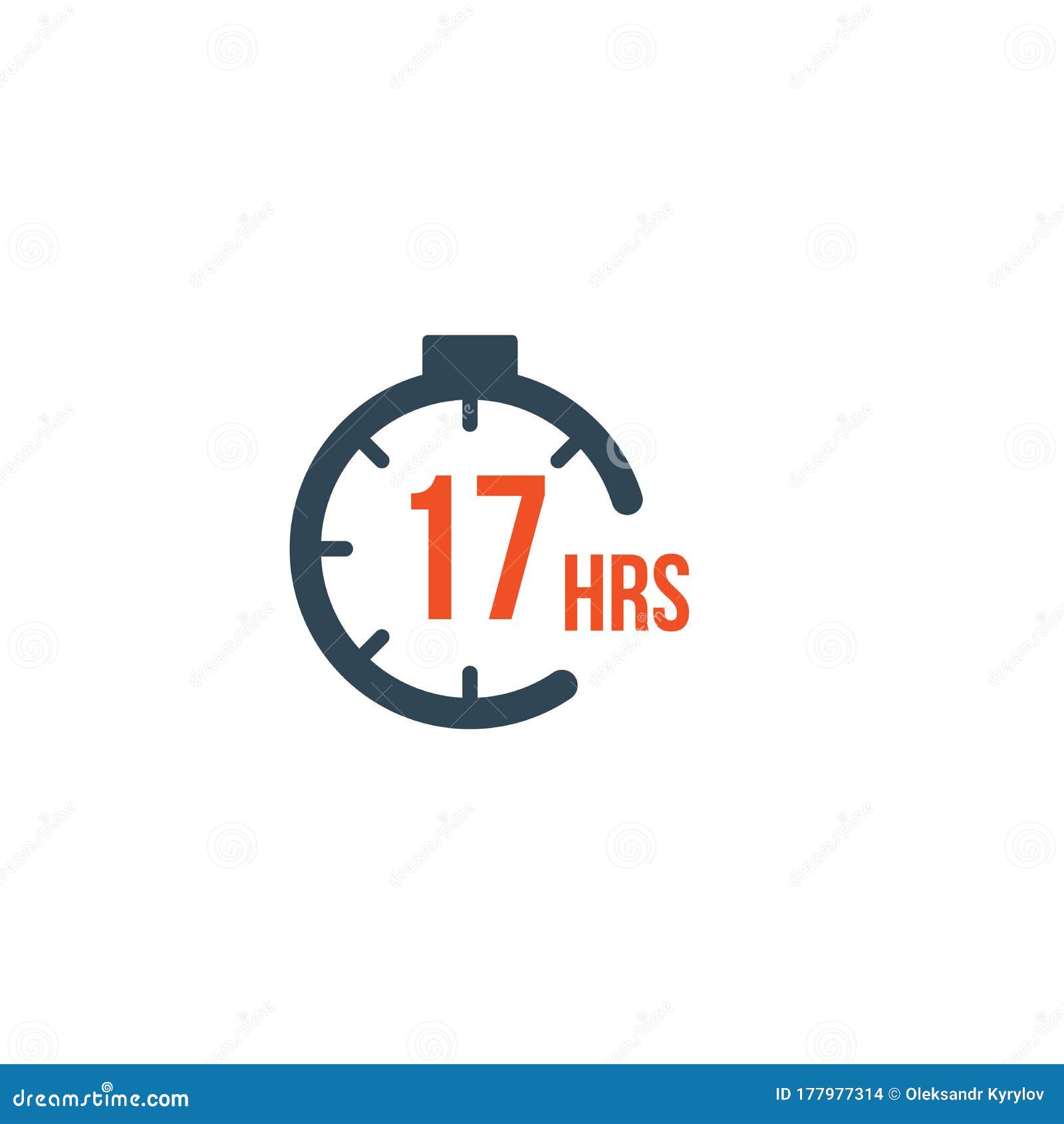 17 Hours Round Timer or Countdown Timer Icon. Deadline Concept ... 17 Hours Round Timer or Countdown Timer Icon. Deadline Concept ...