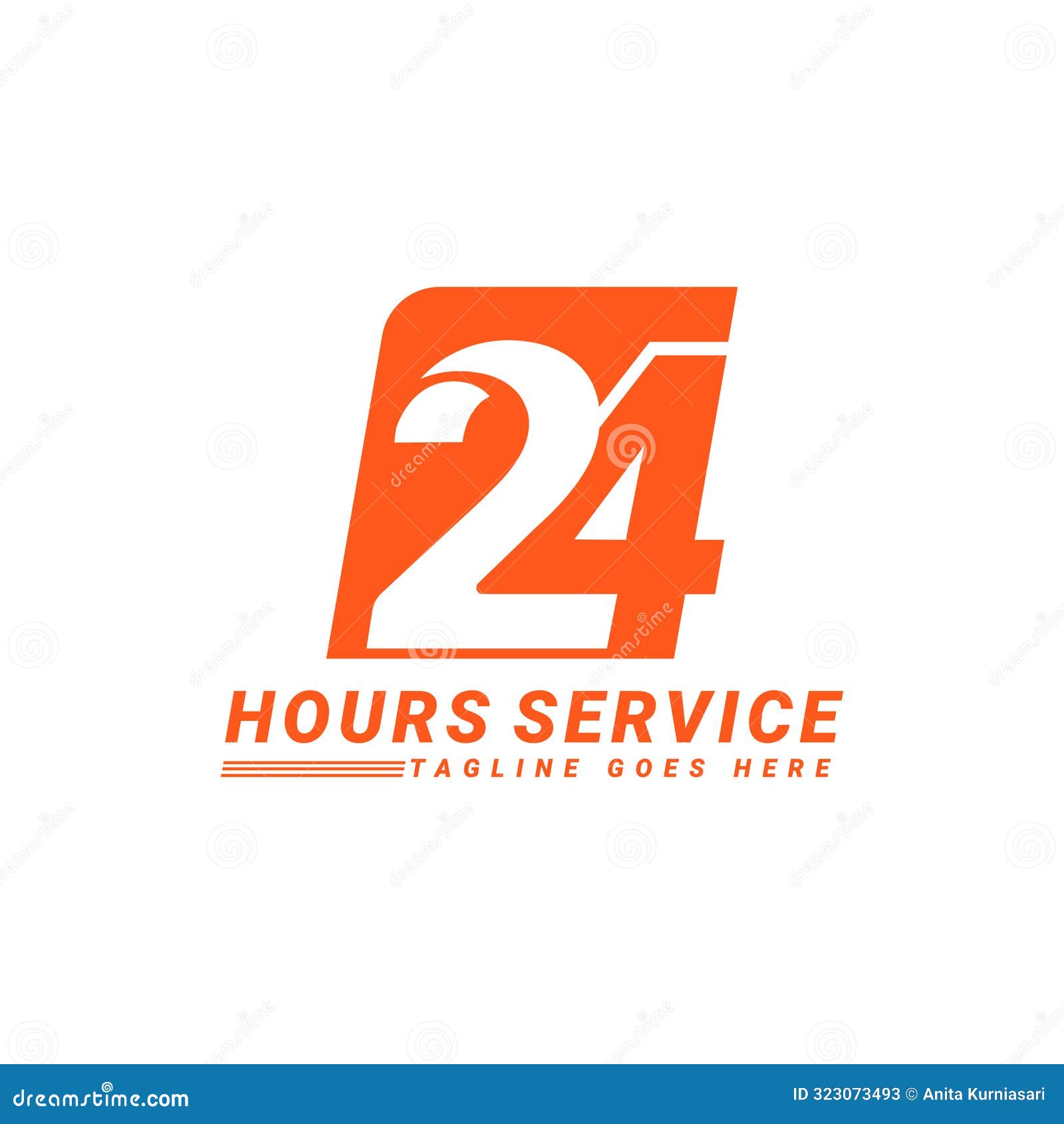 24 Hours Service Logo Symbol Icon Design Vector Illustration Stock ...