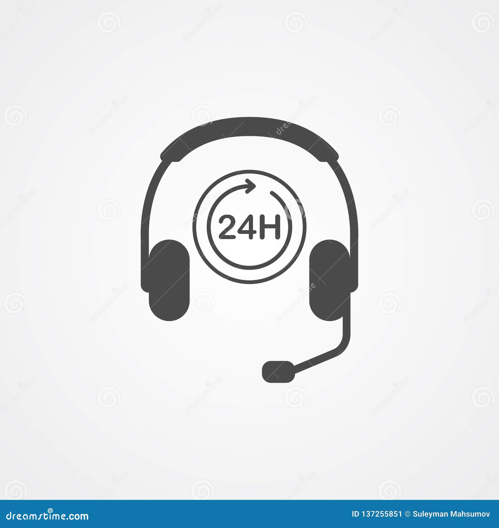 24 Hours Support Vector Icon Sign Symbol Stock Vector - Illustration of ...