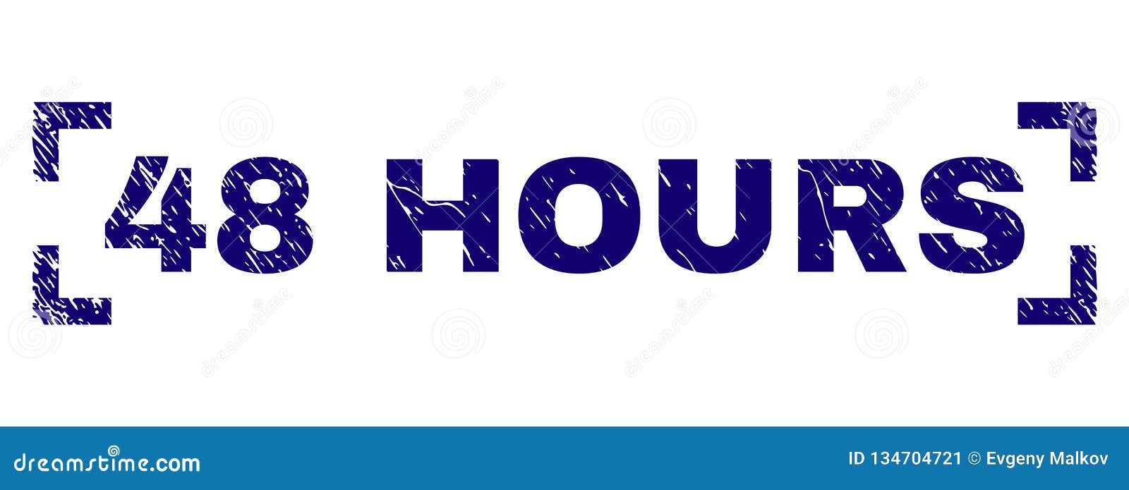 Scratched Textured 48 HOURS Stamp Seal between Corners Stock Vector ...