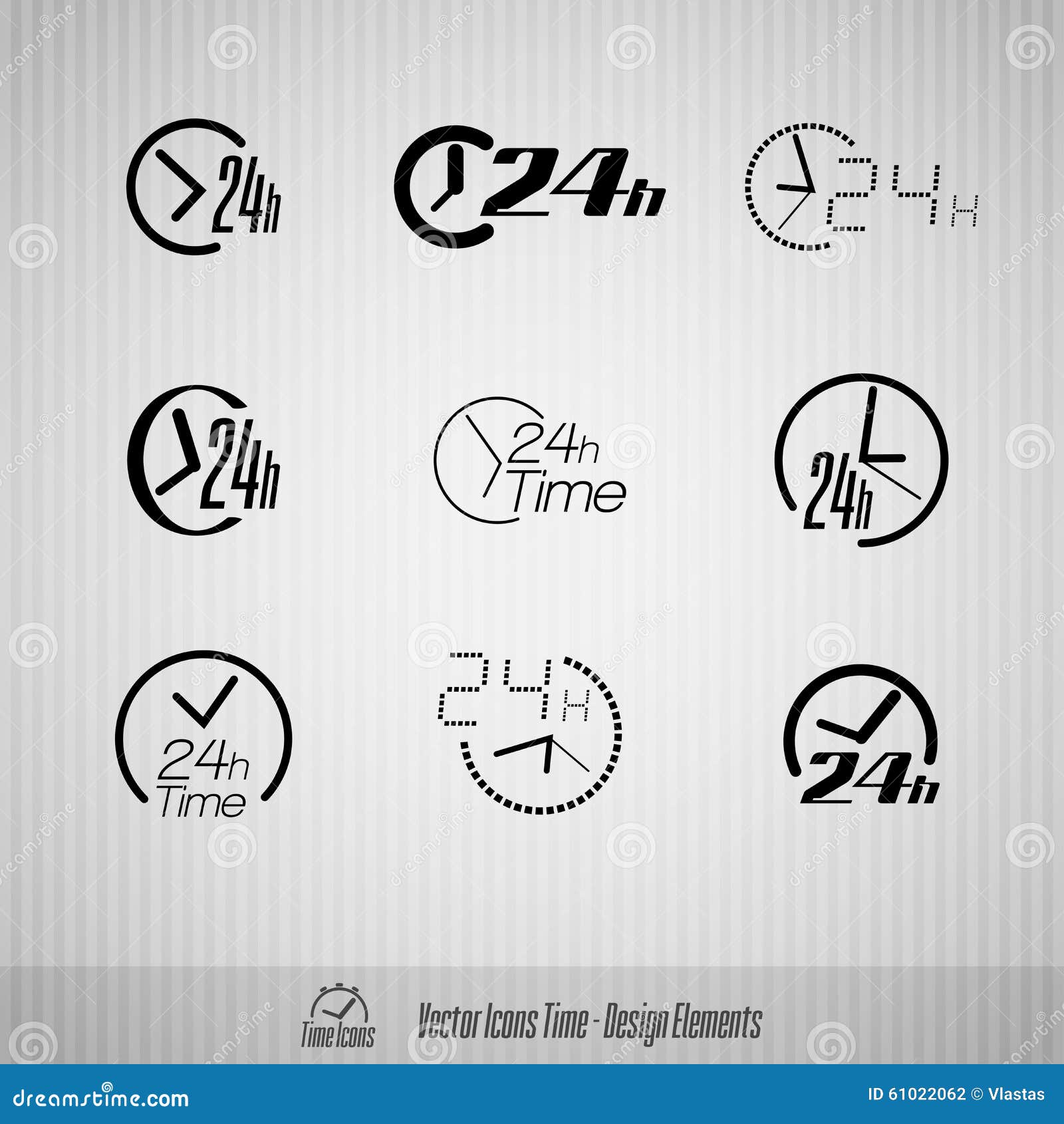 24 hours vector icons stock vector. Illustration of modern - 61022062