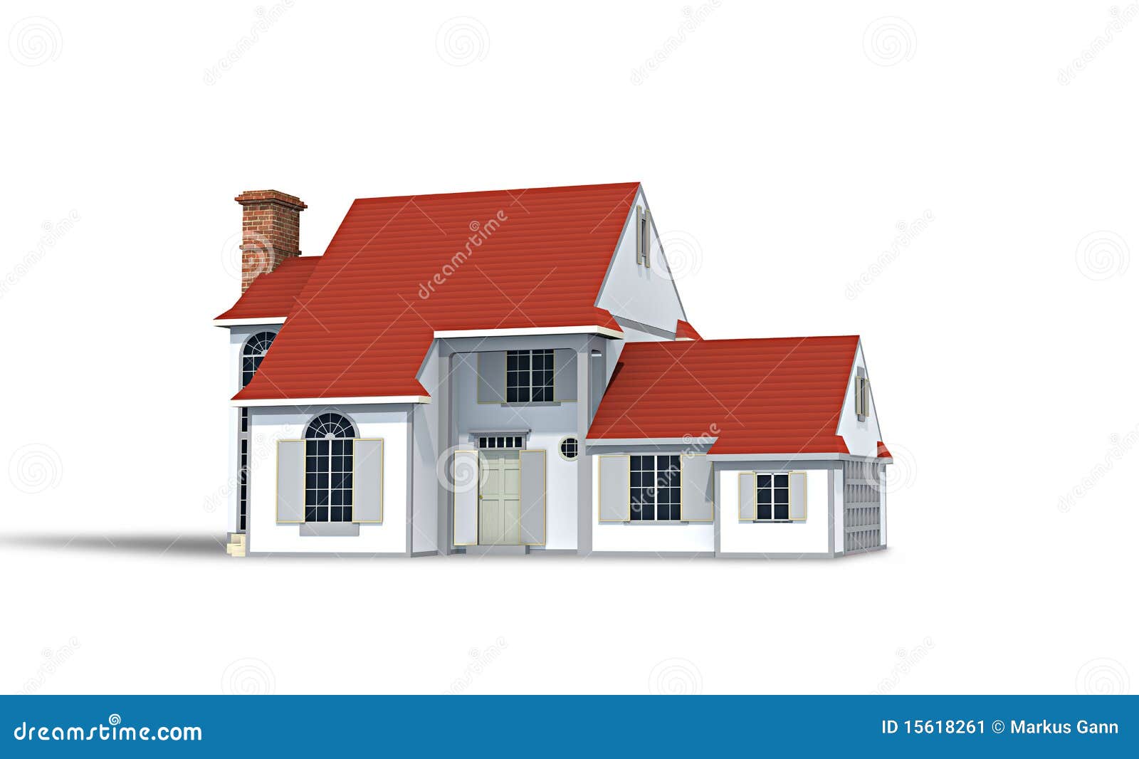 House stock illustration. Illustration of angle, detached - 15618261