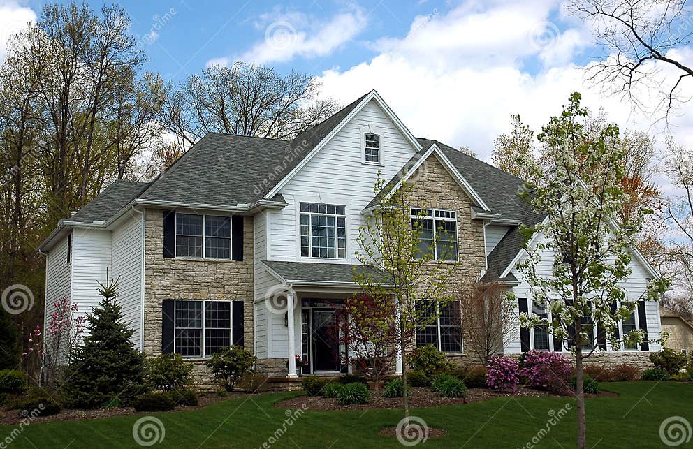 House 24 stock photo. Image of lawn, architecture, domain - 116672