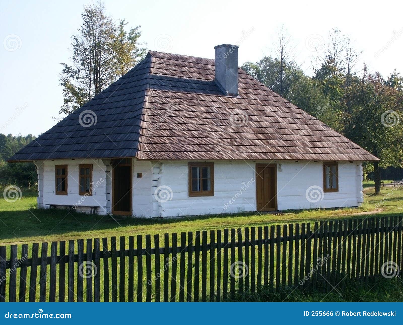 House stock photo. Image of rural, slavic, bluesky, railings - 255666
