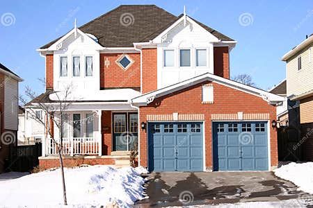 House stock image. Image of town, canadian, home, seasons - 67539