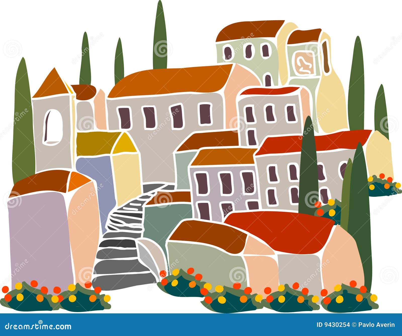 House stock vector. Illustration of santa, rich, italy - 9430254