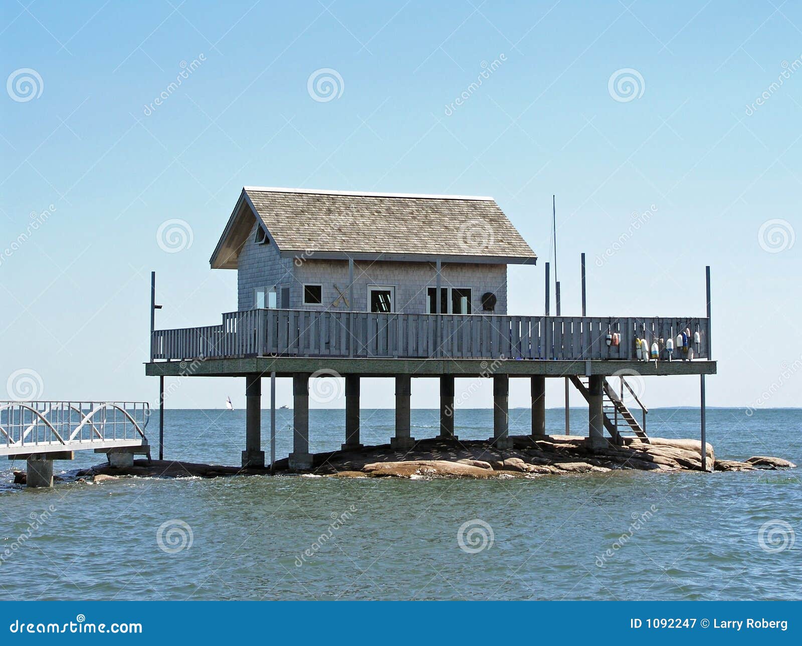 House above the water stock image. Image of waterfront - 1092247