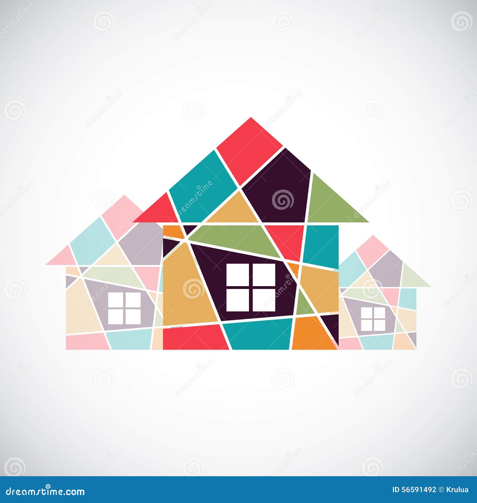 House Abstract Real Estate Vector Background. Stock Vector ...