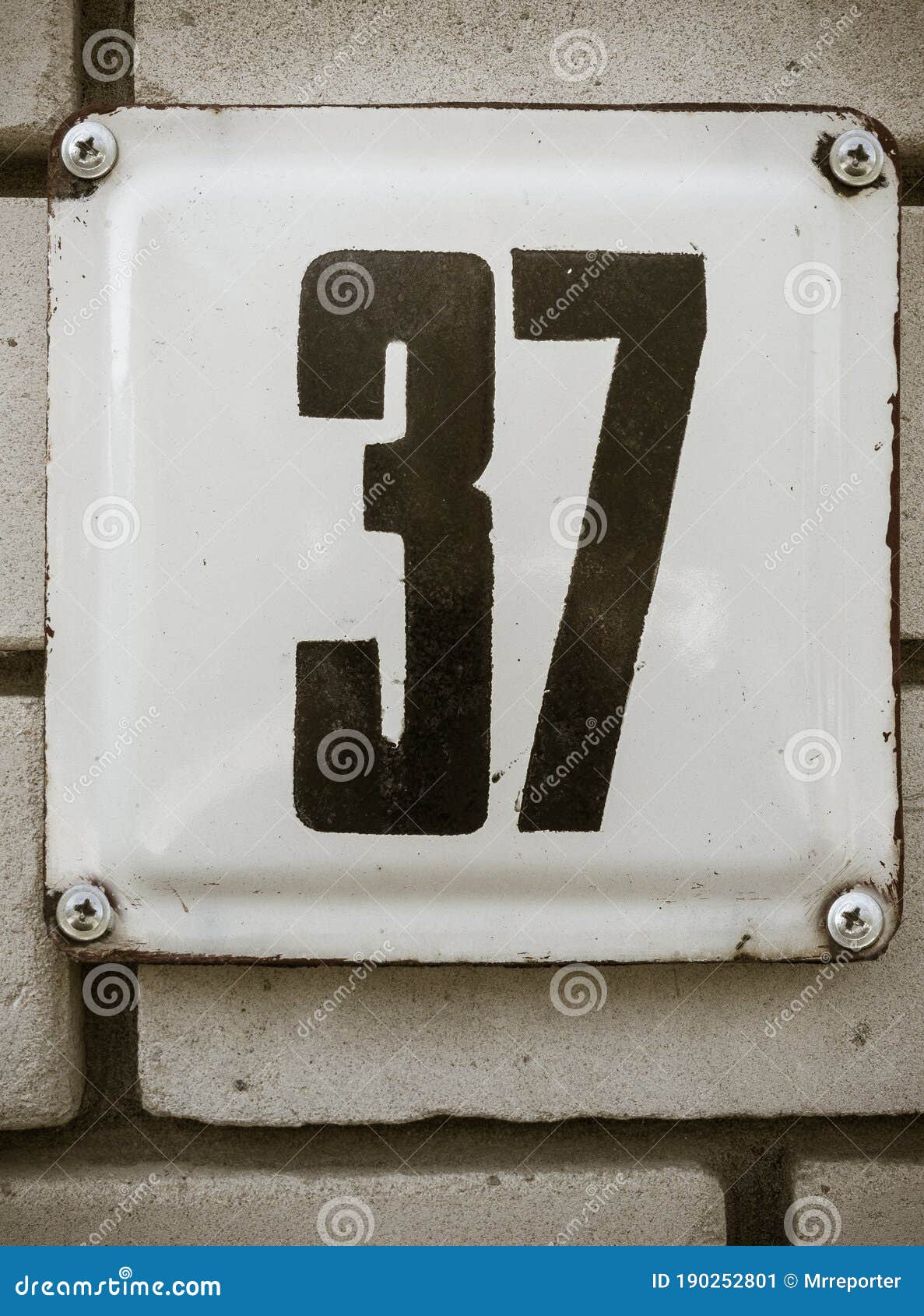 House address number 37 stock image. Image of black - 190252801
