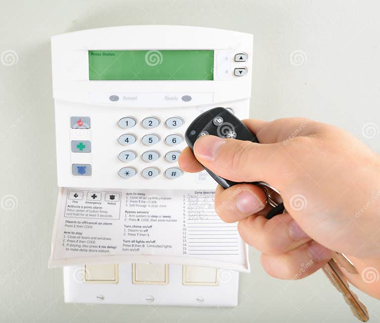 House Alarm stock photo. Image of handheld, home, remote - 24401964