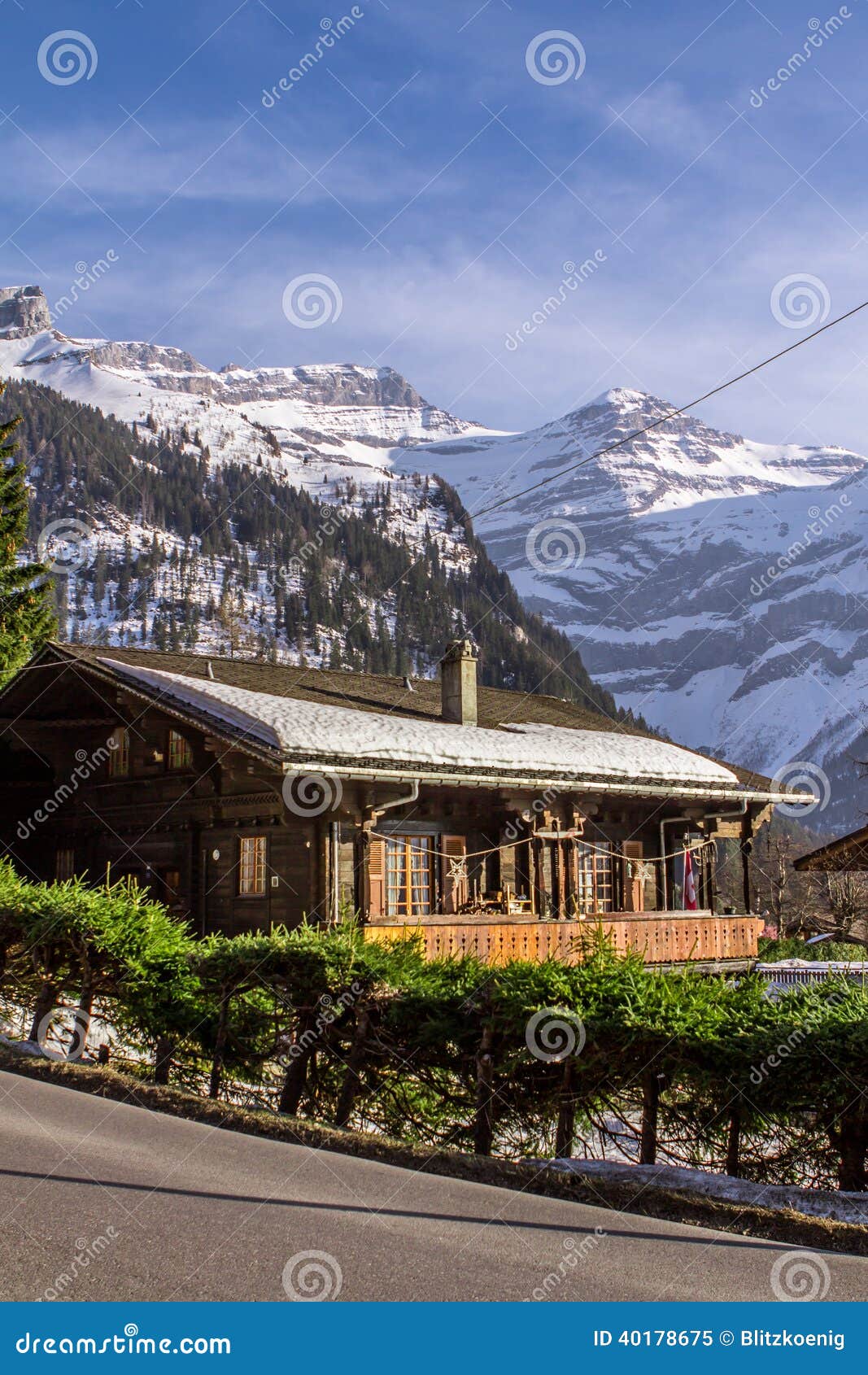 House in Alps stock image. Image of beautiful, mountain - 40178675