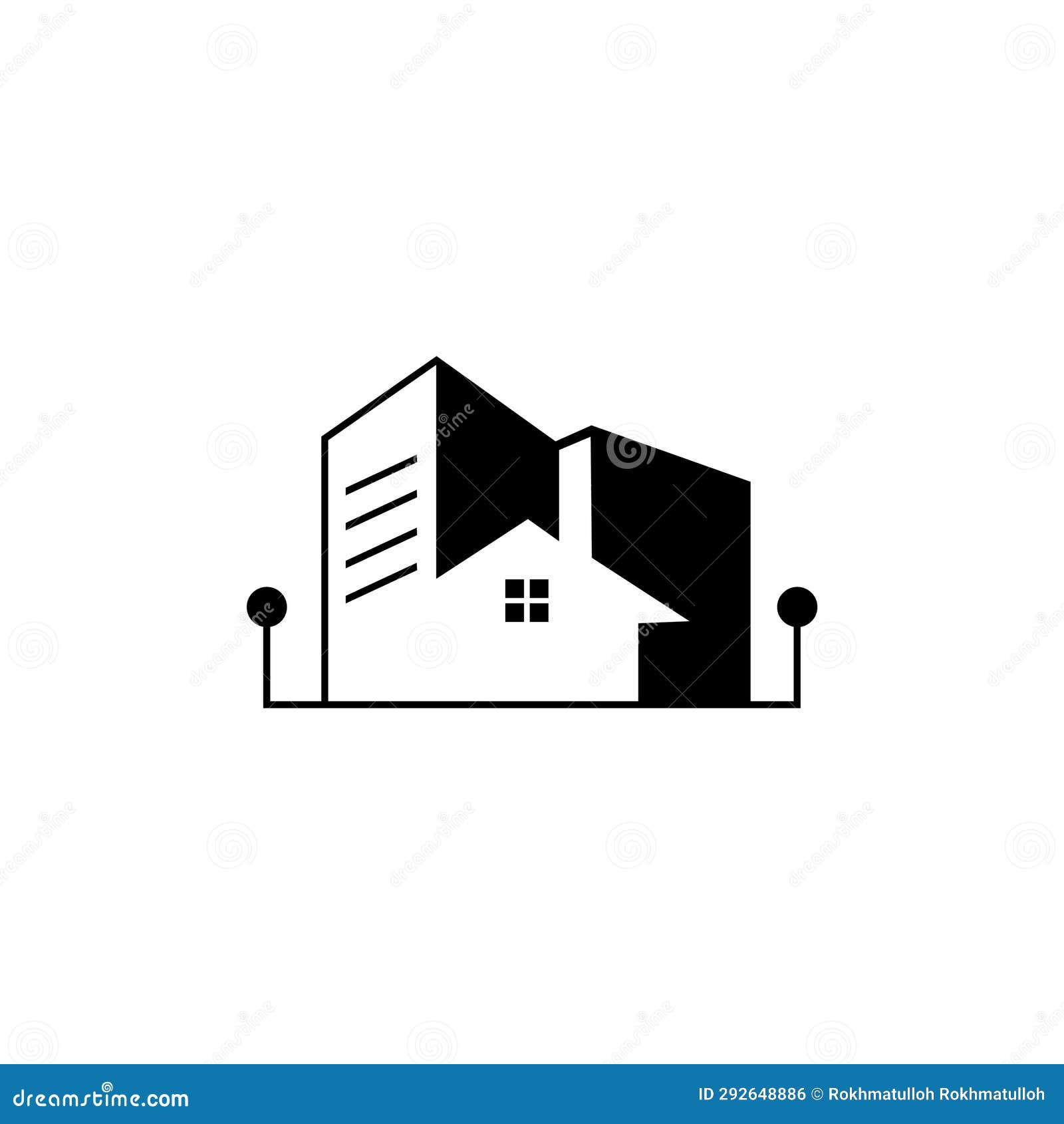 House Architect Building Logo Design Abstract Vector Illustration Stock ...