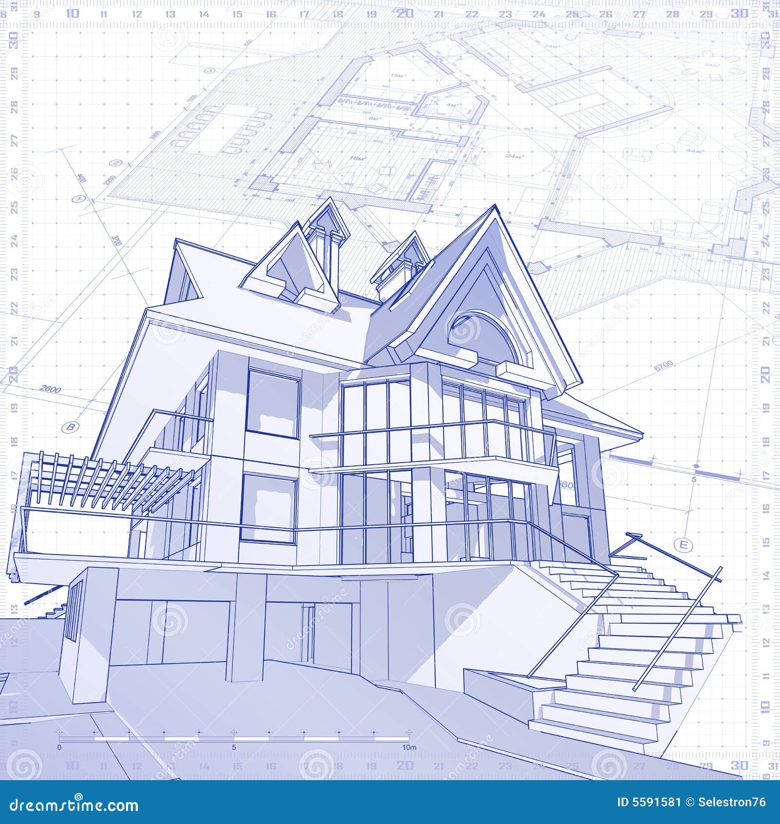 House - Architecture Concept Stock Vector - Illustration of project ...