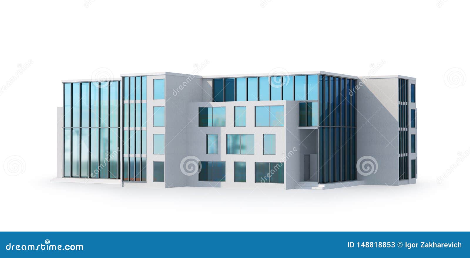 House Architecture. Luxury Mansion with Glass Windows Stock ...