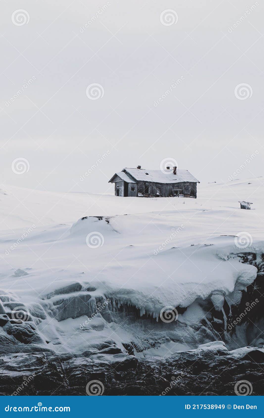 A House in the Arctic in Winter Stock Image - Image of tundra, freezing ...