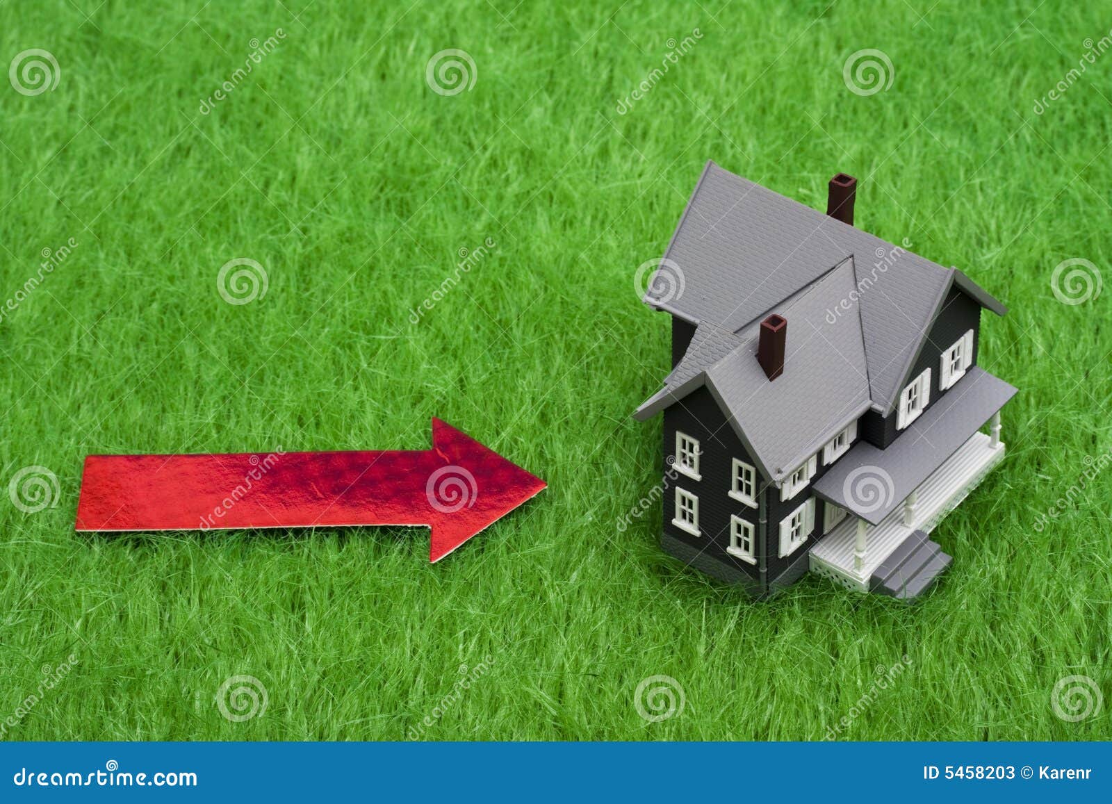 House with arrow stock image. Image of architecture, arrow - 5458203